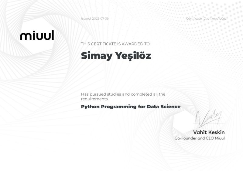 Simay Yeşilöz LinkedIn‘de: #datascience #numpy #pandas #python # ... Simay Yeşilöz LinkedIn‘de: #datascience #numpy #pandas #python # ...
