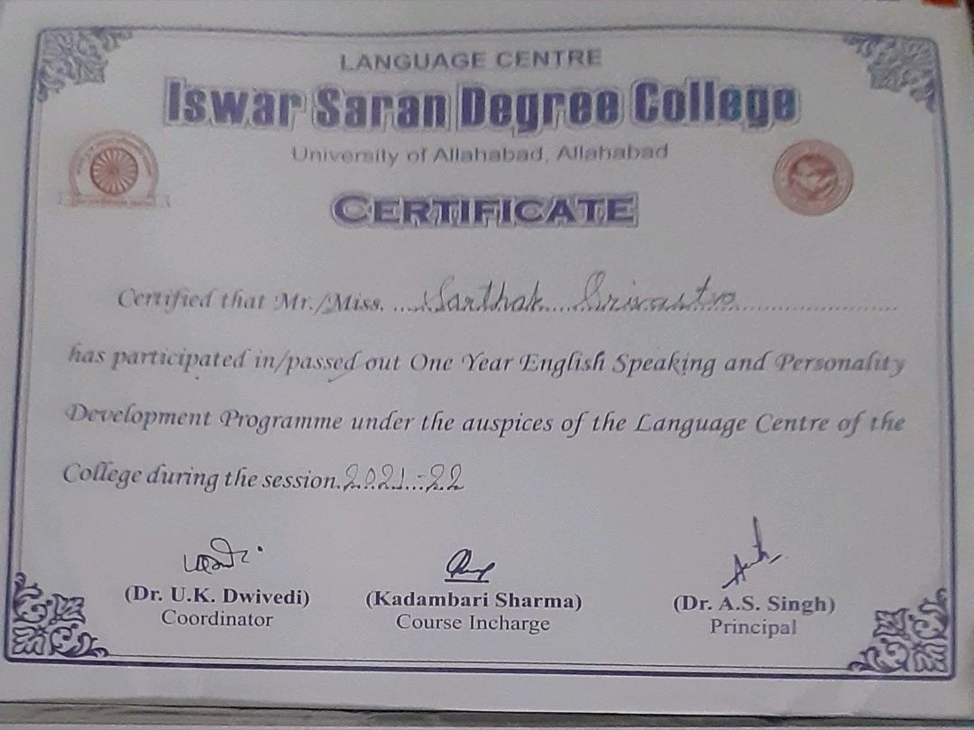 Sarthak Srivastava posted on LinkedIn Sarthak Srivastava posted on LinkedIn