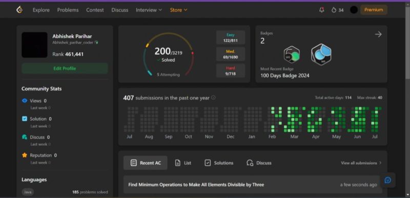 Abhishek Parihar on LinkedIn: #coding #programming #leetcode # ... Abhishek Parihar on LinkedIn: #coding #programming #leetcode # ...