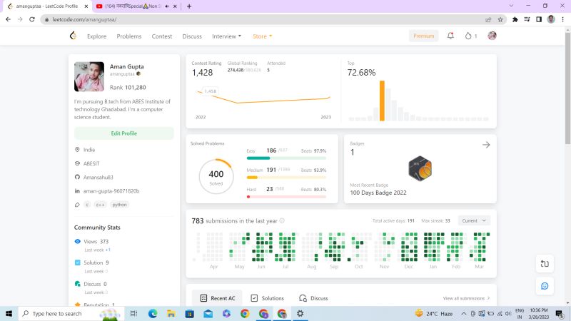 Aman Gupta on LinkedIn: #datastructures #leetcode #programming # ... Aman Gupta on LinkedIn: #datastructures #leetcode #programming # ...