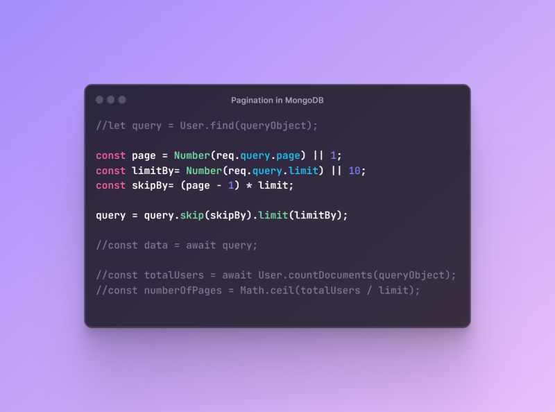 Mohamed Idris on LinkedIn: #mongodb #pagination Mohamed Idris on LinkedIn: #mongodb #pagination