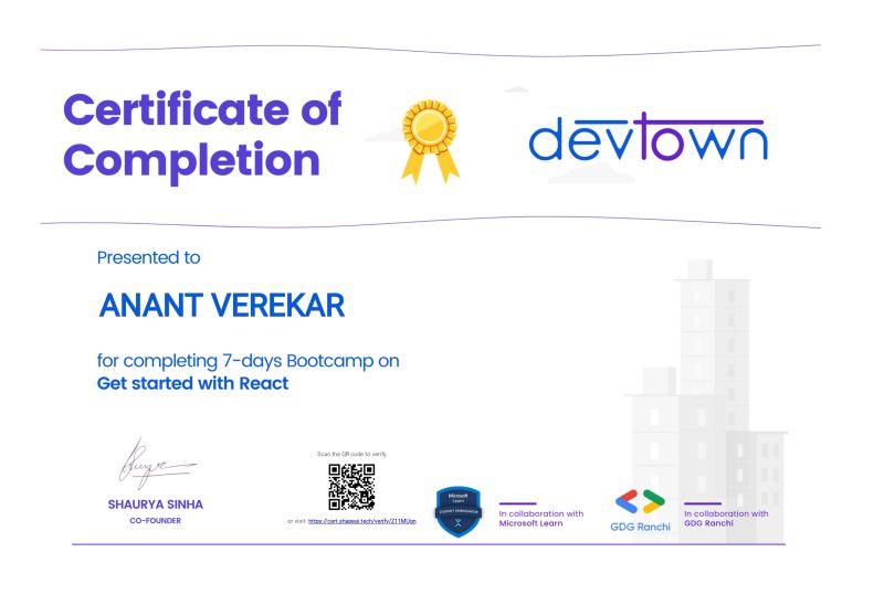 Anant Verekar on LinkedIn: #react #basics #learning #gdg # ... Anant Verekar on LinkedIn: #react #basics #learning #gdg # ...