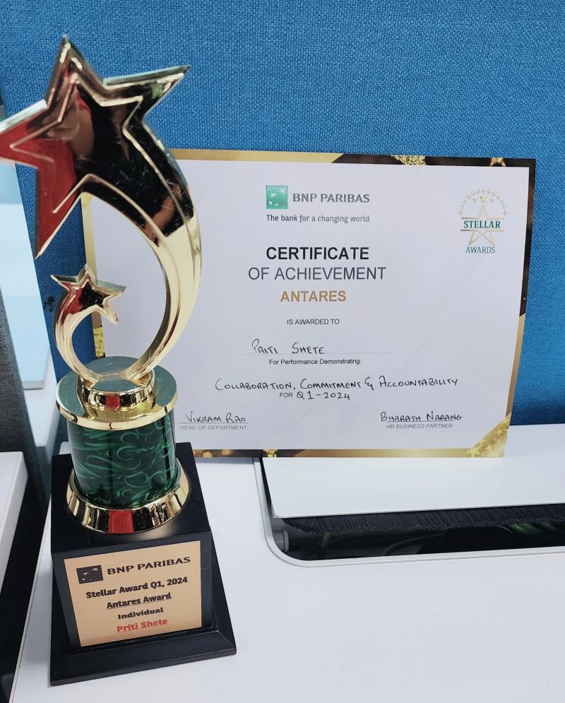 Priti Shete on LinkedIn: Honored to receive Stellar - Antares Award for ... Priti Shete on LinkedIn: Honored to receive Stellar - Antares Award for ...