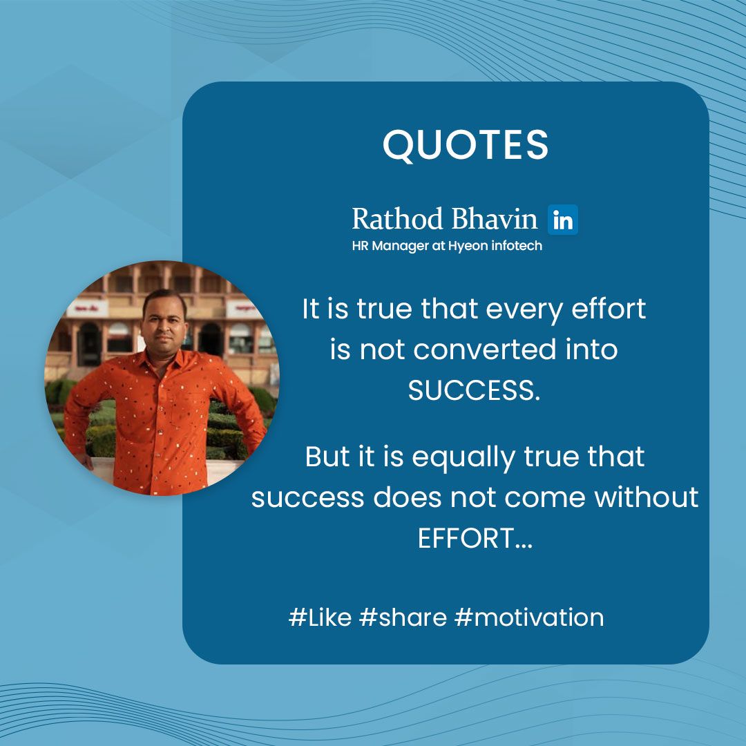 Rathod Bhavin on LinkedIn: #fridaythoughts | 13 comments Rathod Bhavin on LinkedIn: #fridaythoughts | 13 comments