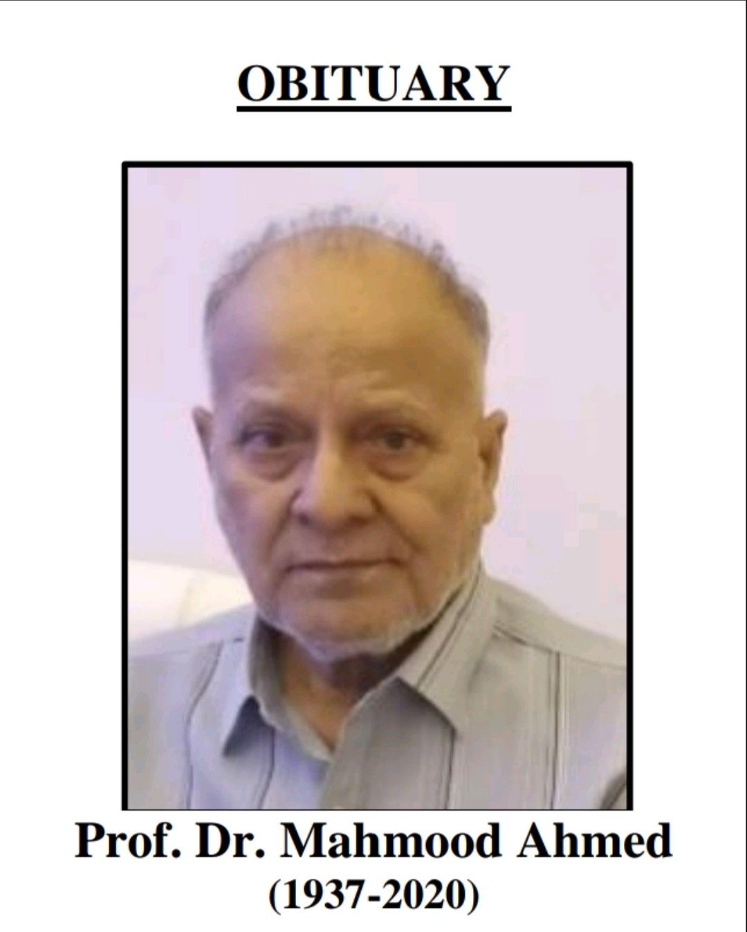 Dr. Nadeem Mahmood on LinkedIn: Prof. Dr. Mahmood Ahmad, the former ... Dr. Nadeem Mahmood on LinkedIn: Prof. Dr. Mahmood Ahmad, the former ...