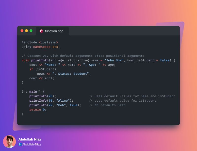 Abdullah Niaz on LinkedIn: #cpp #cplusplus #cplusplus #codingtricks # ... Abdullah Niaz on LinkedIn: #cpp #cplusplus #cplusplus #codingtricks # ...