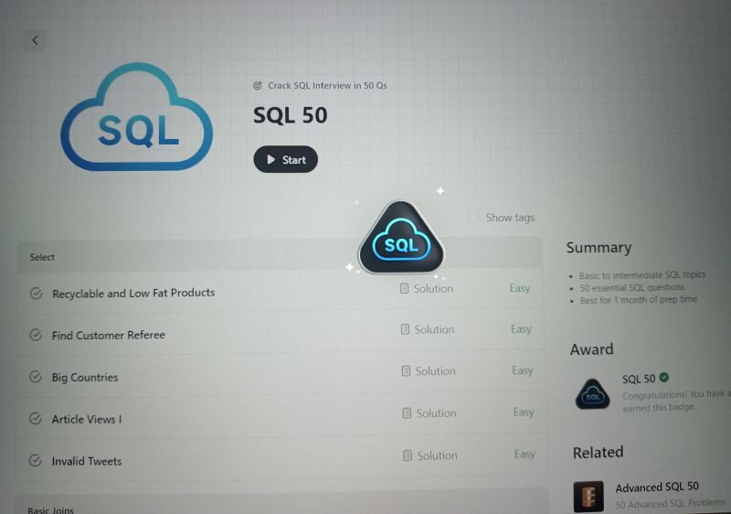 Bharti Dhote on LinkedIn: #leetcode #sql #achievement #learningjourney ... Bharti Dhote on LinkedIn: #leetcode #sql #achievement #learningjourney ...