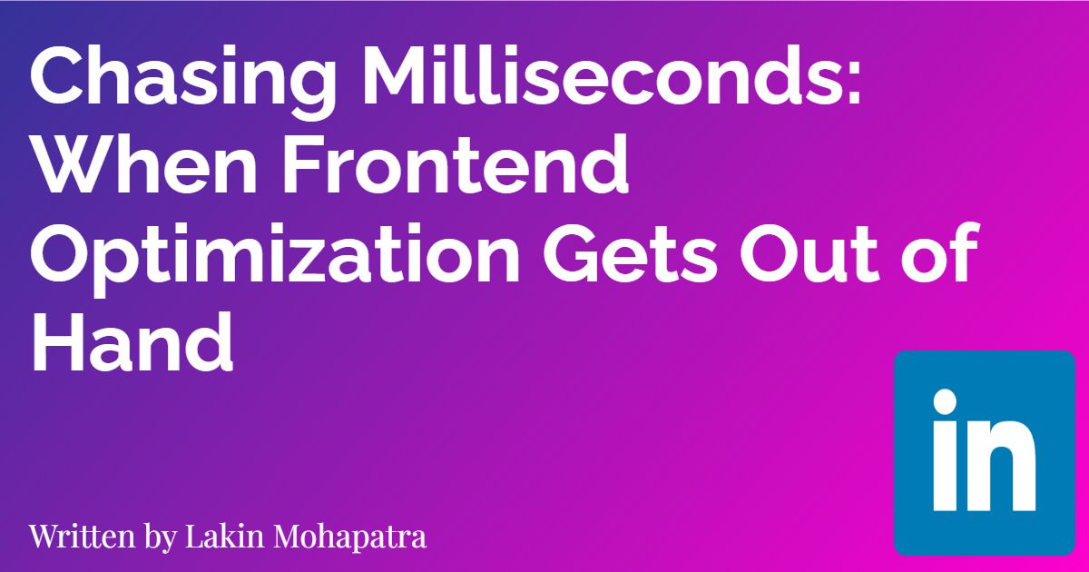 Lakin Mohapatra on LinkedIn: #frontenddeveloper #javascript #assets # ... Lakin Mohapatra on LinkedIn: #frontenddeveloper #javascript #assets # ...