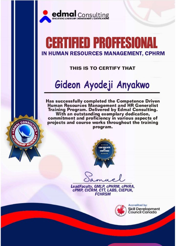 Gideon Anyakwo on LinkedIn: CPHRM Gideon Anyakwo on LinkedIn: CPHRM