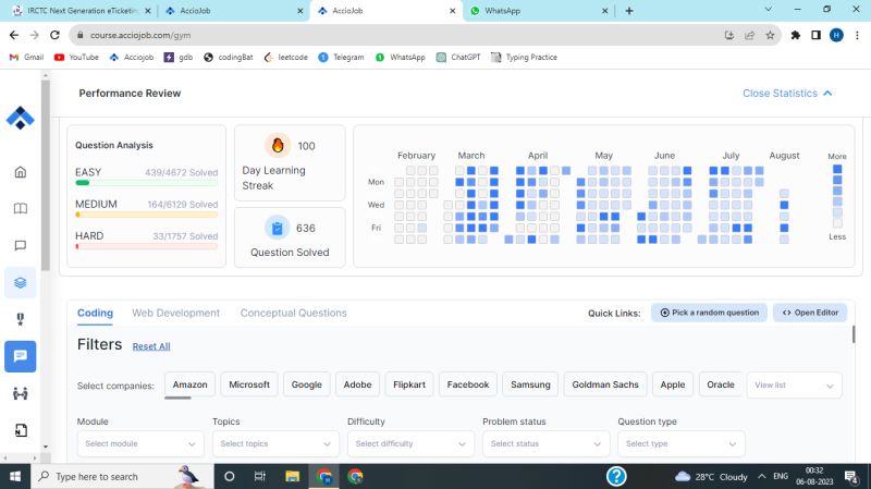 Hemant Kumar on LinkedIn: #100daysofcodechallenge #acciojob #leetcode ... Hemant Kumar on LinkedIn: #100daysofcodechallenge #acciojob #leetcode ...