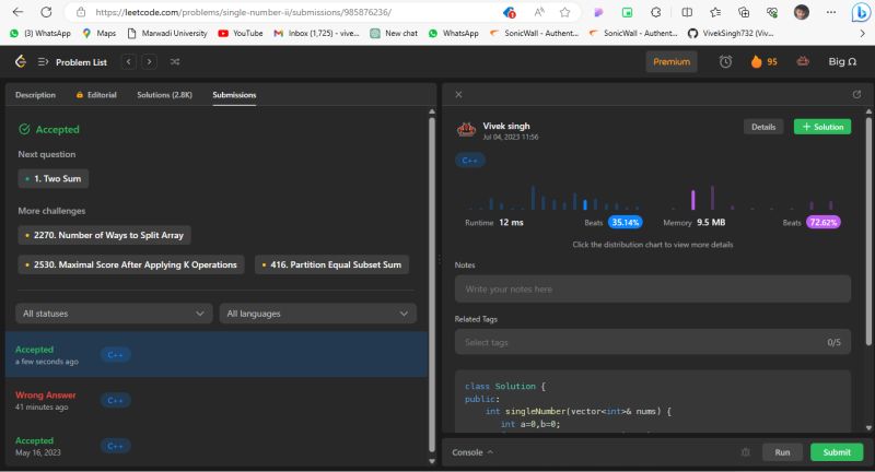 Vivek Kumar on LinkedIn: #day48 #100daysofcodechallenge #leetcode #dsa ... Vivek Kumar on LinkedIn: #day48 #100daysofcodechallenge #leetcode #dsa ...