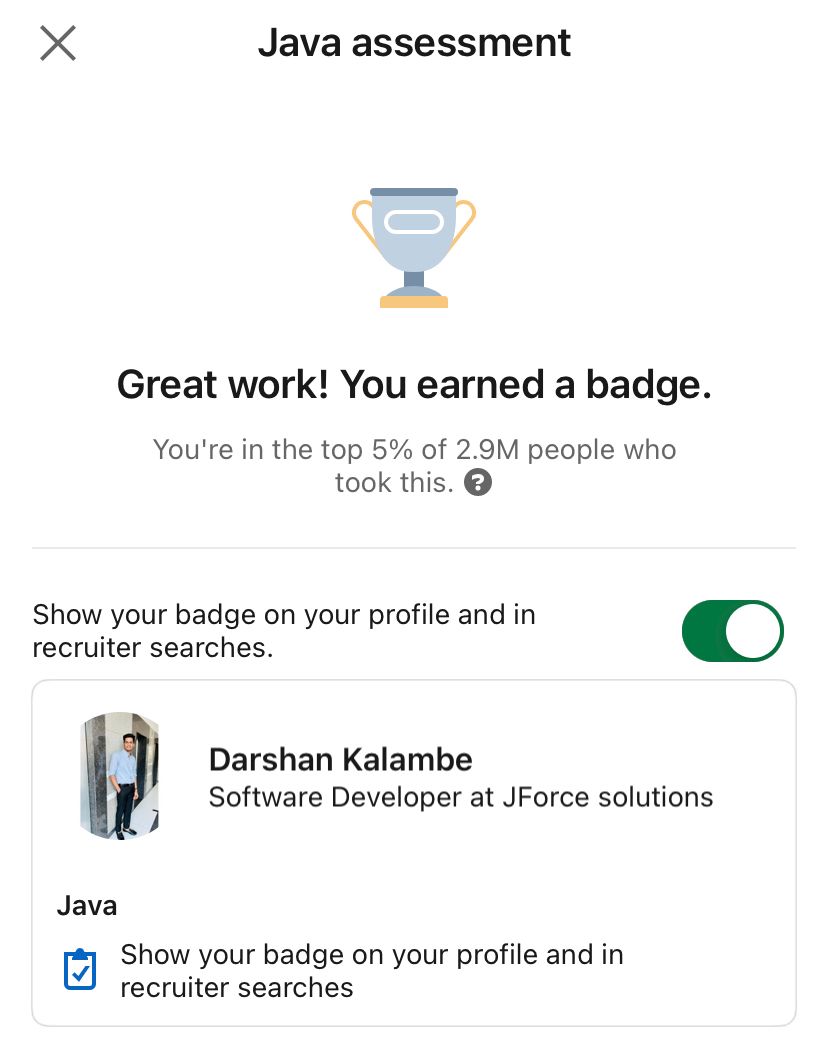 Darshan Kalambe on LinkedIn: #linkedinskillassessment # ... Darshan Kalambe on LinkedIn: #linkedinskillassessment # ...