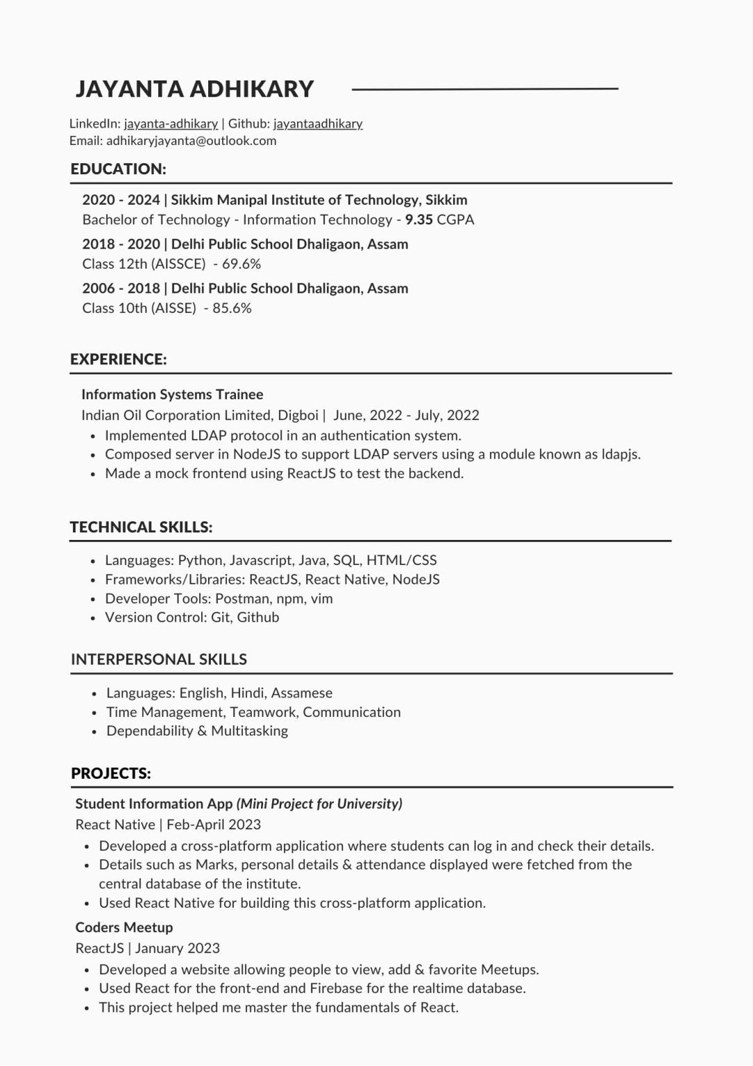 Jayanta Adhikary on LinkedIn: #internship #reactnative #react #nodejs # ... Jayanta Adhikary on LinkedIn: #internship #reactnative #react #nodejs # ...