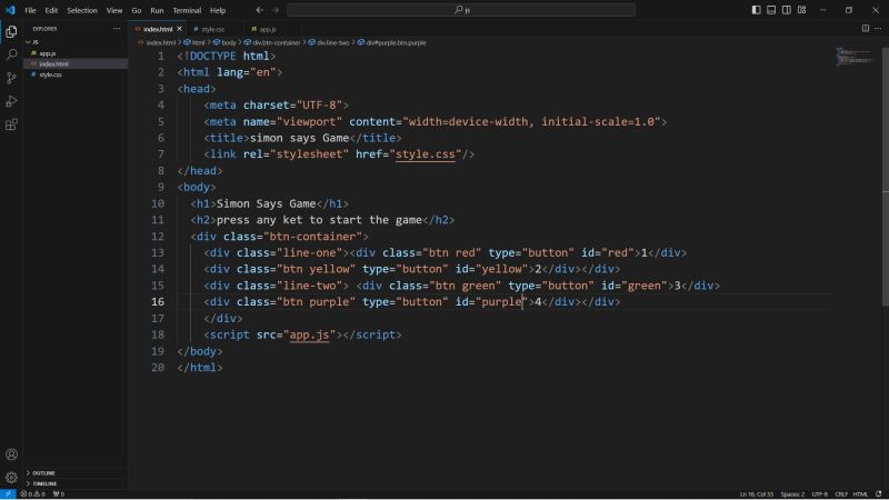 Saurabh Tiwari on LinkedIn: #javascript #coding #simonsaysgame # ... Saurabh Tiwari on LinkedIn: #javascript #coding #simonsaysgame # ...