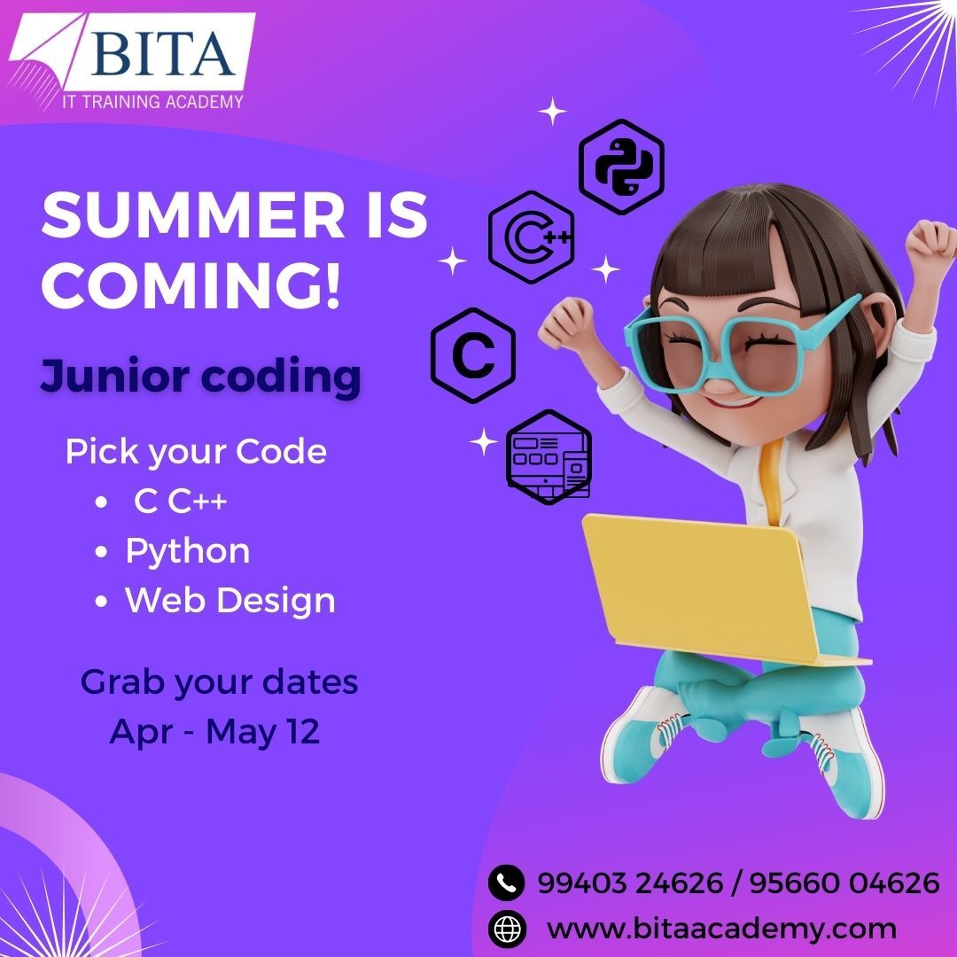 BITA Academy on LinkedIn: #bitaacademy #ramapuram #codingkids #coding # ... BITA Academy on LinkedIn: #bitaacademy #ramapuram #codingkids #coding # ...