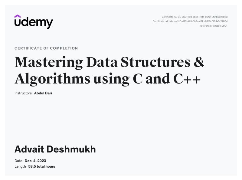 Advait Deshmukh on LinkedIn: #datastructures #algorithms #cprogramming ... Advait Deshmukh on LinkedIn: #datastructures #algorithms #cprogramming ...