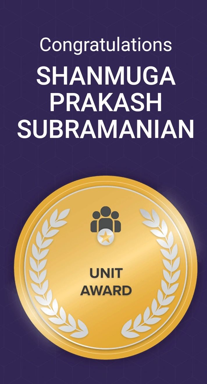 Shanmuga Prakash Subramanian on LinkedIn: I am happy to receive the ... Shanmuga Prakash Subramanian on LinkedIn: I am happy to receive the ...