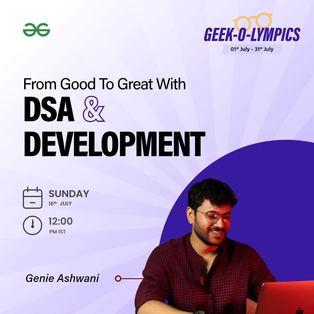 Ashwani Kumar on LinkedIn: #dsa #development #geeksforgeeks #coding # ... Ashwani Kumar on LinkedIn: #dsa #development #geeksforgeeks #coding # ...