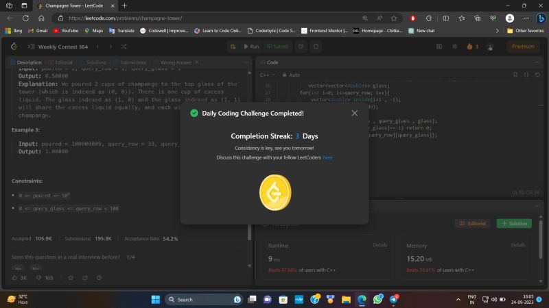 Parag Sharma on LinkedIn: #leetcode #champagnetower #algorithm # ... Parag Sharma on LinkedIn: #leetcode #champagnetower #algorithm # ...