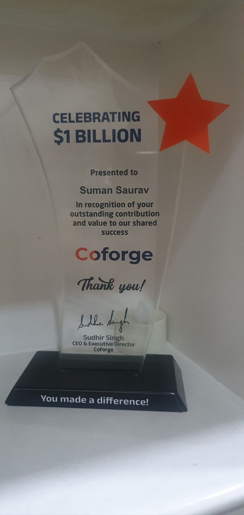Suman Saurav on LinkedIn: #coforge | 39 comments Suman Saurav on LinkedIn: #coforge | 39 comments