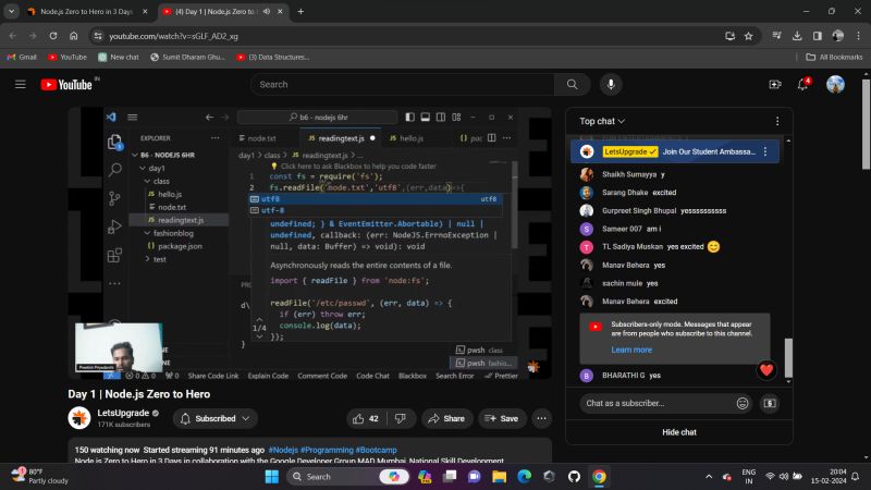 Sumit Ghugare on LinkedIn: #nodejs #workshopday1 Sumit Ghugare on LinkedIn: #nodejs #workshopday1