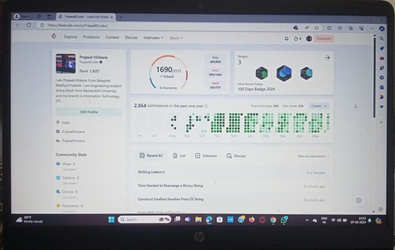 Prajwal Hirkane on LinkedIn: #365daychallenge #leetcode #dailycoding # ... Prajwal Hirkane on LinkedIn: #365daychallenge #leetcode #dailycoding # ...