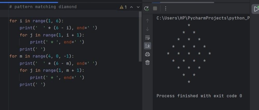 Riya Patil on LinkedIn: #python #patternmatching #forloop #python # ... Riya Patil on LinkedIn: #python #patternmatching #forloop #python # ...