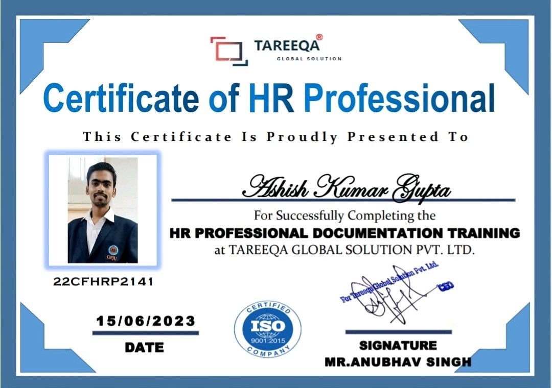 Ashish Kumar Gupta on LinkedIn: TAREEQA GLOBAL SOLUTION Ashish Kumar Gupta on LinkedIn: TAREEQA GLOBAL SOLUTION