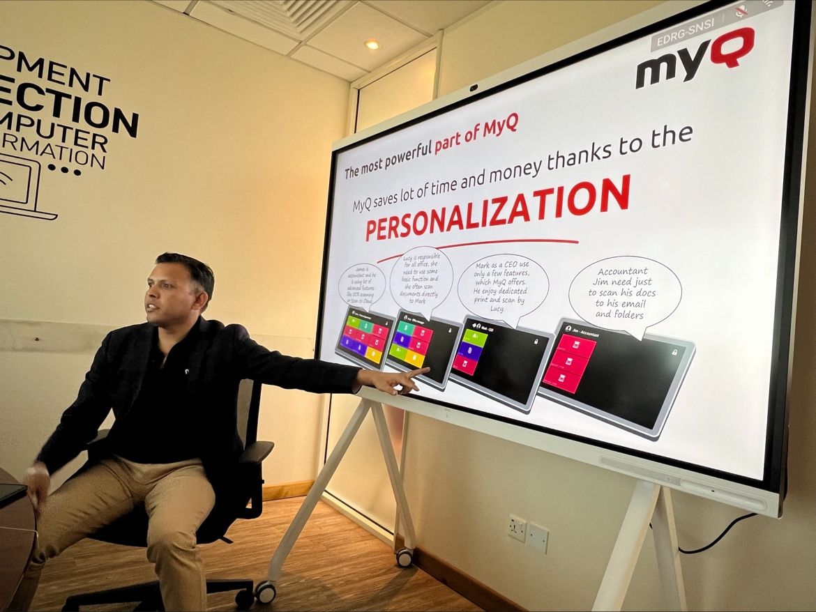 Vinayak Bhat on LinkedIn: Rajeev Sivaraman explaining about MyQ ... Vinayak Bhat on LinkedIn: Rajeev Sivaraman explaining about MyQ ...