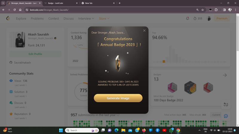 Akash Saurabh on LinkedIn: #leetcode #codingjourney #achievementunlocked Akash Saurabh on LinkedIn: #leetcode #codingjourney #achievementunlocked