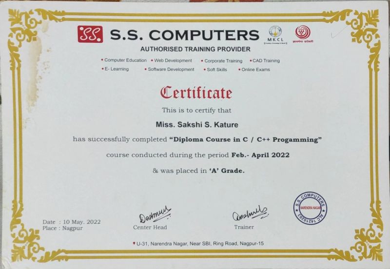 sakshi kature on LinkedIn: #throwback #cprogramming #cpp #sscomputer sakshi kature on LinkedIn: #throwback #cprogramming #cpp #sscomputer