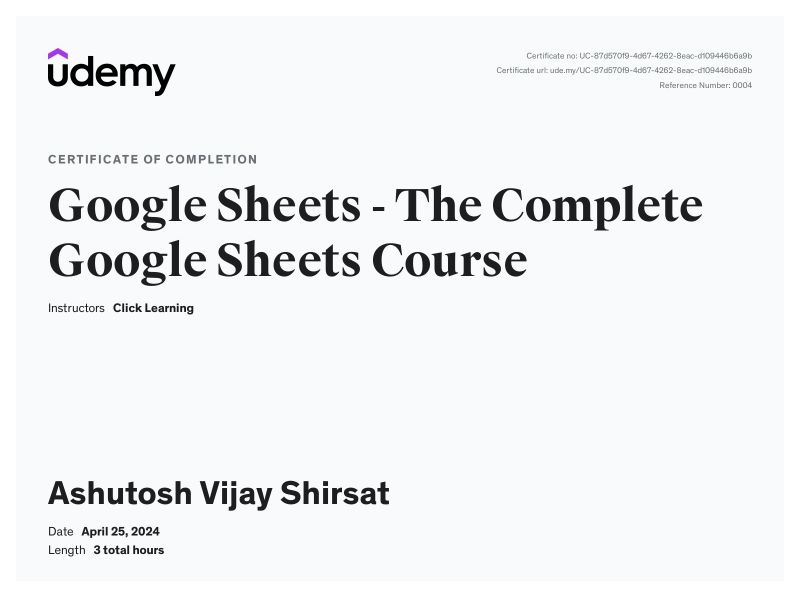 Ashutosh Shirsat on LinkedIn: #udemy Ashutosh Shirsat on LinkedIn: #udemy