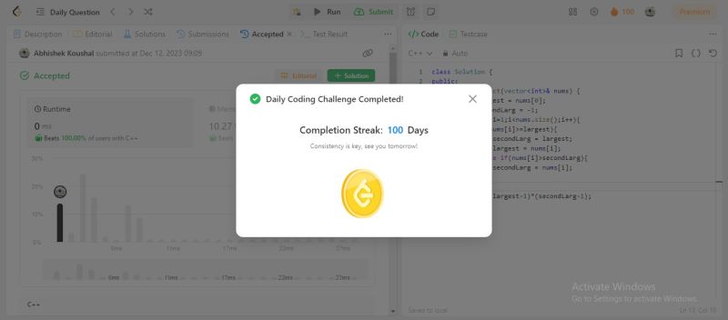 Abhishek Koushal on LinkedIn: #100daysofcodechallenge #100daysofcode # ... Abhishek Koushal on LinkedIn: #100daysofcodechallenge #100daysofcode # ...