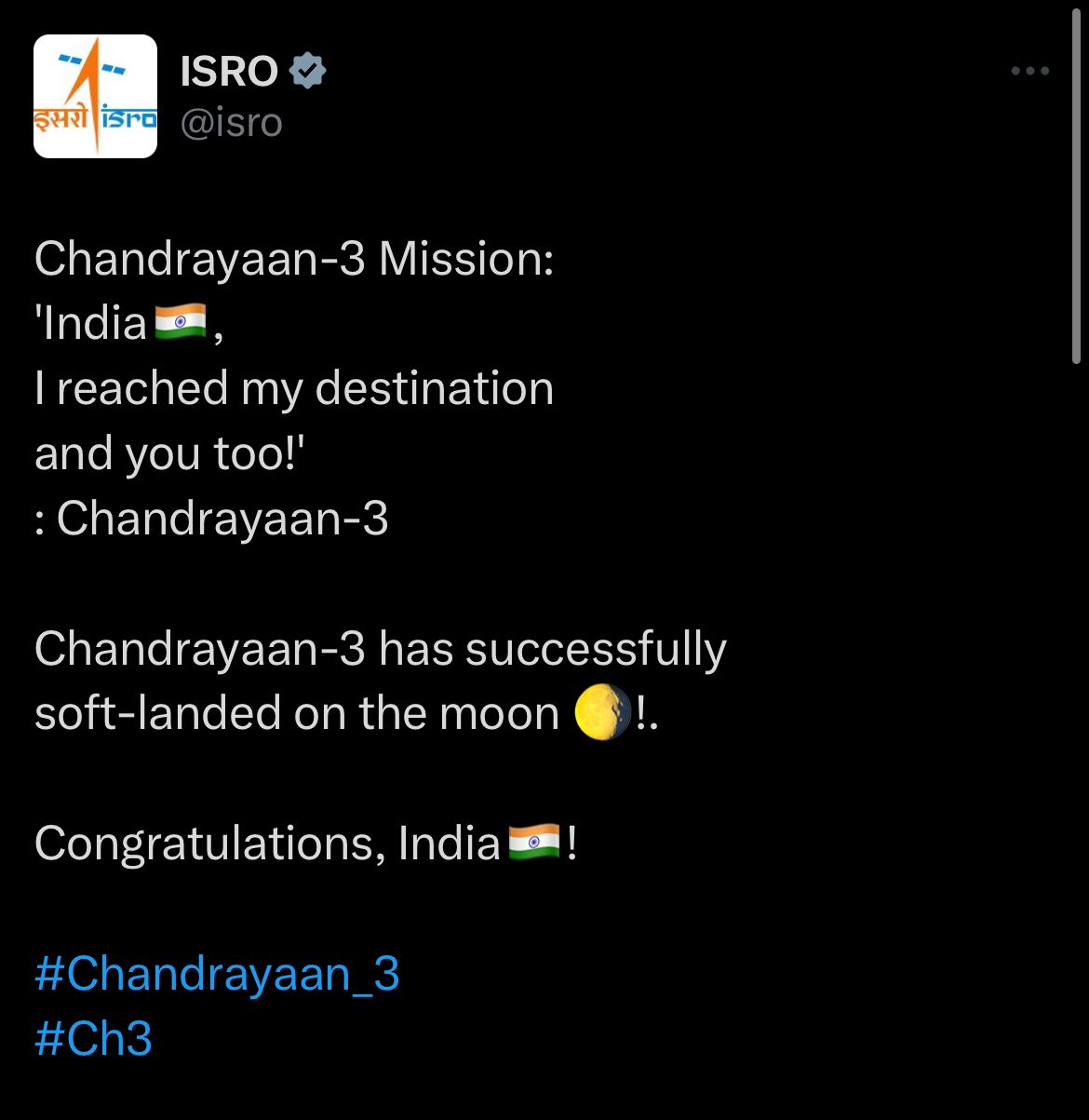 Prashant Uniyal on LinkedIn: #chandrayaan3 #isro Prashant Uniyal on LinkedIn: #chandrayaan3 #isro