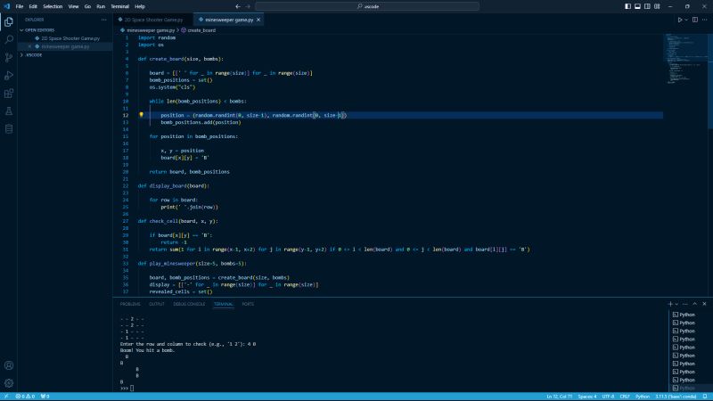 My project on Minesweeper using Python | Shreyash Gaikwad posted on the ... My project on Minesweeper using Python | Shreyash Gaikwad posted on the ...