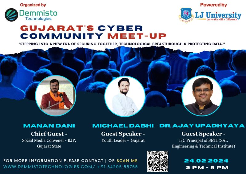 Akash Nishad on LinkedIn: 🔒Gujarat's Cyber Community Meet-up is Here!🔒 ... Akash Nishad on LinkedIn: 🔒Gujarat's Cyber Community Meet-up is Here!🔒 ...