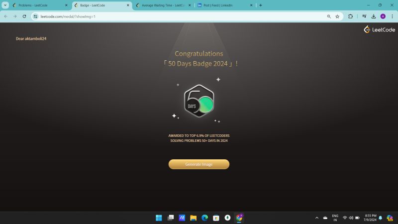 Akshar Tamboli on LinkedIn: #codingjourney #leetcode Akshar Tamboli on LinkedIn: #codingjourney #leetcode