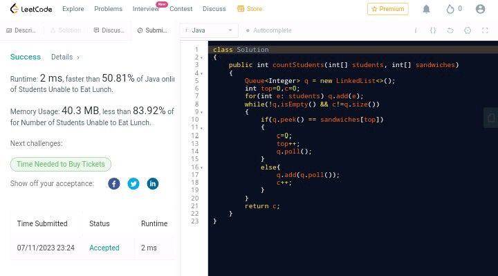 Subrat Kumar Patra on LinkedIn: #day64 #leetcode #leetcode2023 Subrat Kumar Patra on LinkedIn: #day64 #leetcode #leetcode2023
