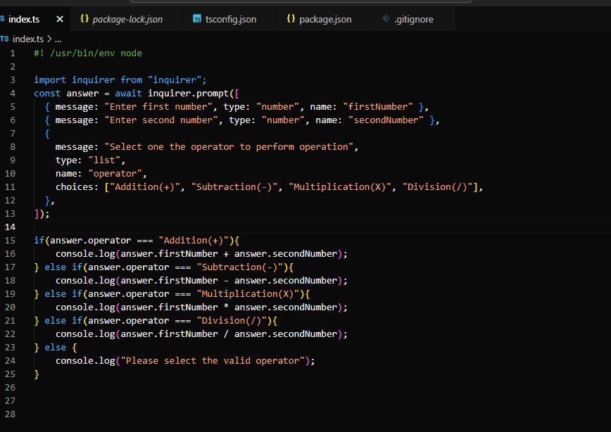 Erum Khan on LinkedIn: #typescript #nodejs #calculator #cli # ... Erum Khan on LinkedIn: #typescript #nodejs #calculator #cli # ...