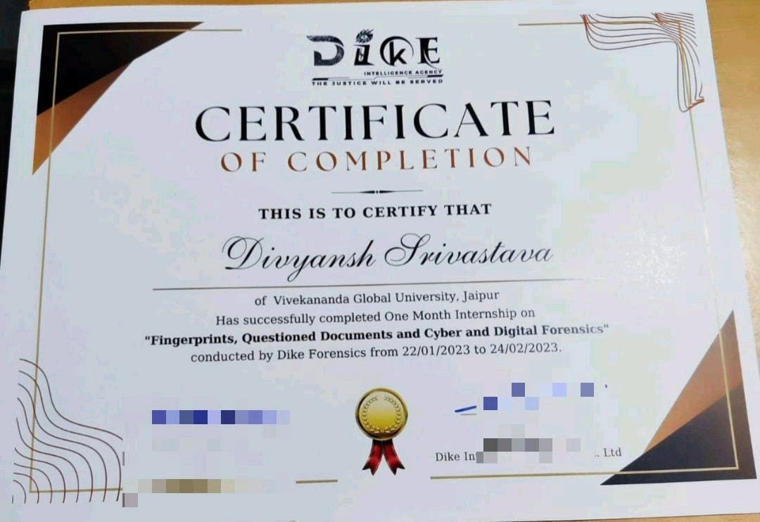 Divyansh Srivastav on LinkedIn: #certificate #internship Divyansh Srivastav on LinkedIn: #certificate #internship