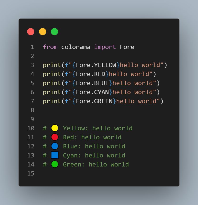How to print colorama output in Python | Waqas khan posted on the topic ... How to print colorama output in Python | Waqas khan posted on the topic ...