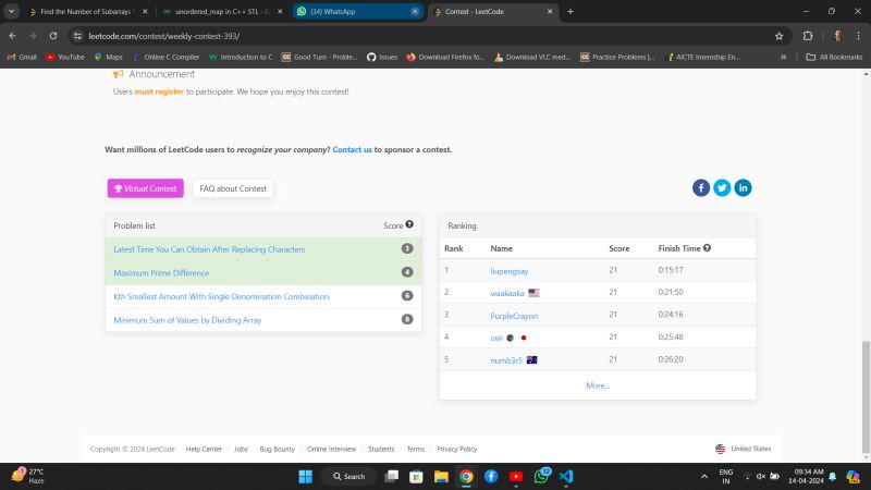 Sanuj Kumar on LinkedIn: #leetcode #contest #weekly #cp #dsa # ... Sanuj Kumar on LinkedIn: #leetcode #contest #weekly #cp #dsa # ...