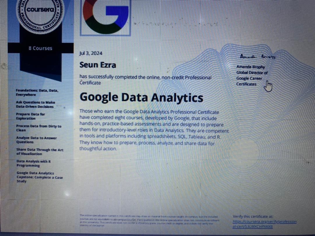 Seun Ezra on LinkedIn: #achievement #shecodeafrica #dataanalytics | 11 ... Seun Ezra on LinkedIn: #achievement #shecodeafrica #dataanalytics | 11 ...