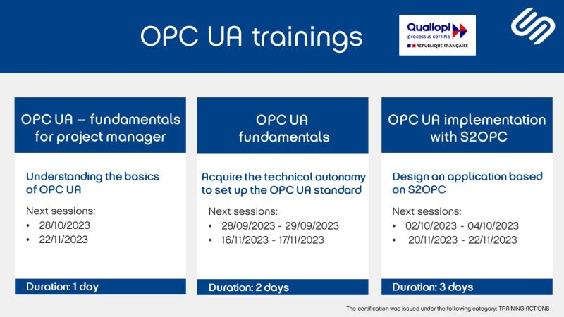 Safe & Secure OPC (S2OPC) on LinkedIn: OPC UA training catalogue Safe & Secure OPC (S2OPC) on LinkedIn: OPC UA training catalogue