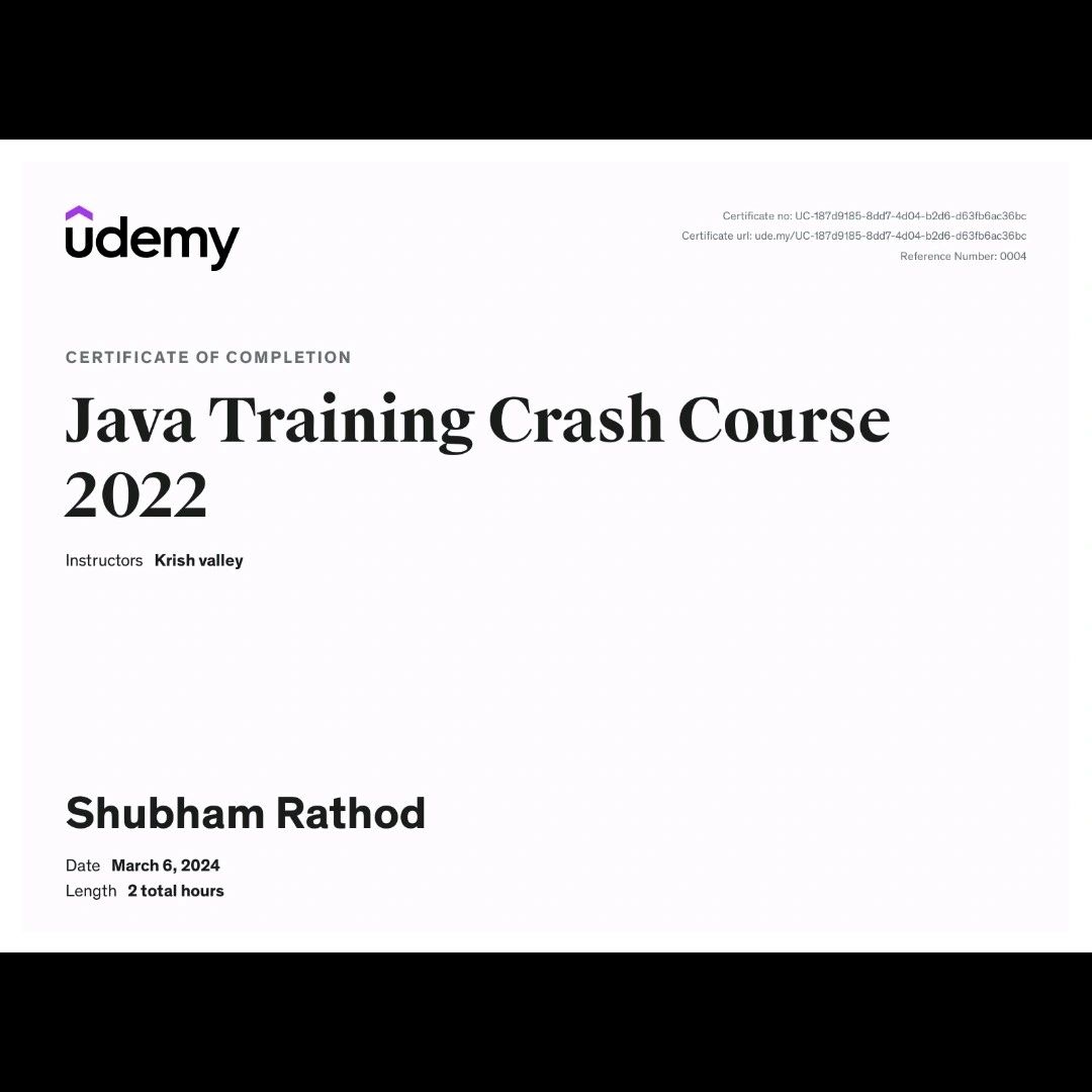 Shubham Rathod on LinkedIn: #corejava #learningeveryday # ... Shubham Rathod on LinkedIn: #corejava #learningeveryday # ...