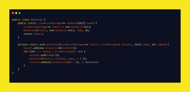 Akshar Bhesaniya on LinkedIn: #leetcode #java #backtracking #subsets # ... Akshar Bhesaniya on LinkedIn: #leetcode #java #backtracking #subsets # ...