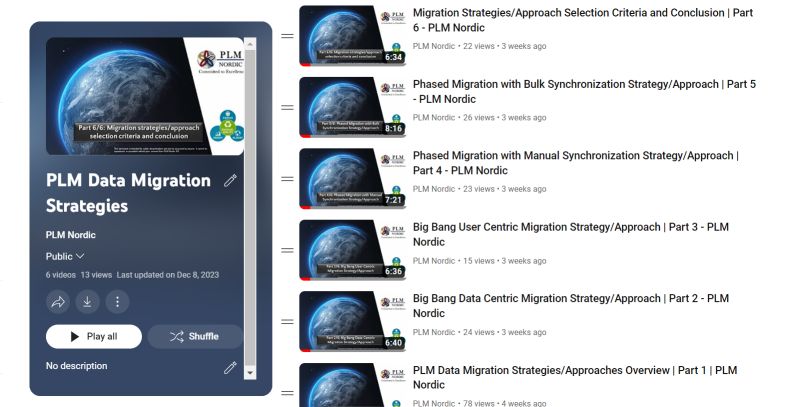 PLM Nordic on LinkedIn: PLM Data Migration Strategies - YouTube PLM Nordic on LinkedIn: PLM Data Migration Strategies - YouTube