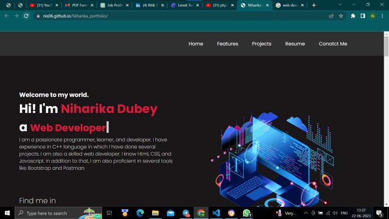 Niharika Dubey on LinkedIn: #html #github #css #webdevelopment Niharika Dubey on LinkedIn: #html #github #css #webdevelopment