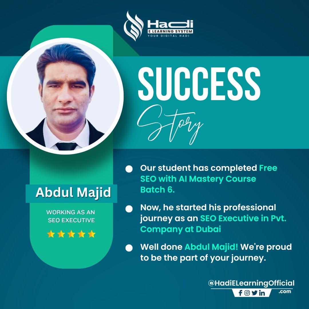 Hadi E-Learning on LinkedIn: #seo #ai #seowithai #success #students # ... Hadi E-Learning on LinkedIn: #seo #ai #seowithai #success #students # ...