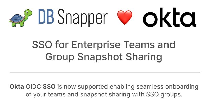 DBSnapper on LinkedIn: #okta #sso #database #enterprise DBSnapper on LinkedIn: #okta #sso #database #enterprise